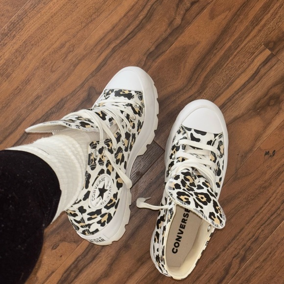 Converse | Shoes | Converse Run Star Hike Platform Sneakers Leopard ...